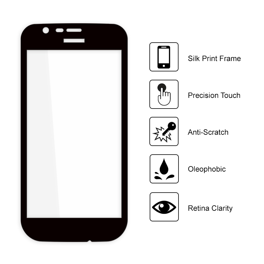 Full Coverage Tempered Glass Screen Protector for Nokia 1